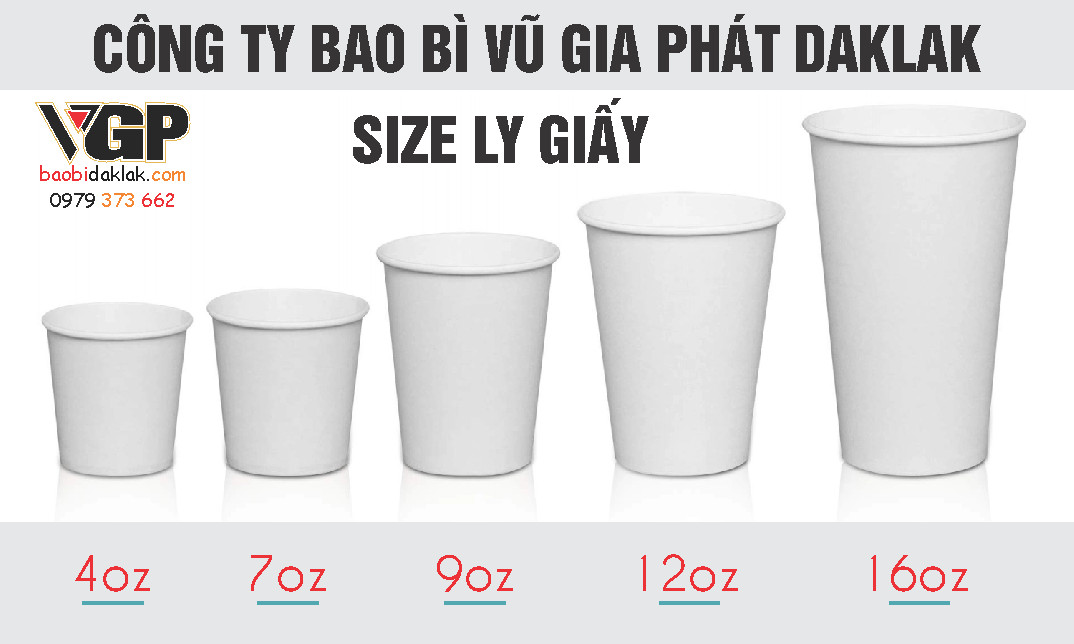 Cung cấp các loại Ly Giấy tại Buôn Ma Thuột : Giá sỉ, có in logo